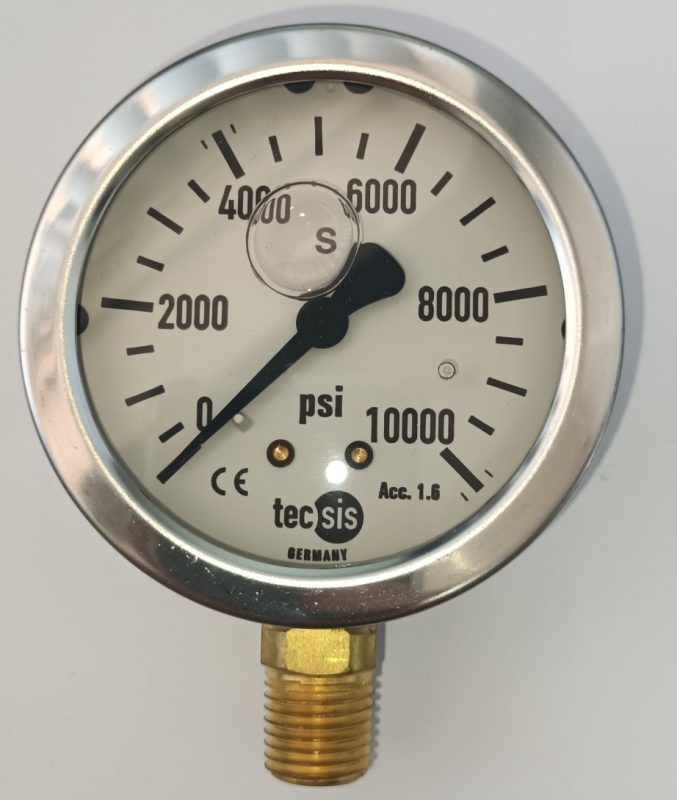 MODEL P1454 PRESSURE GAUGE 0..10000psi BOTTOM ENTRY P1454P383025 – NEIC